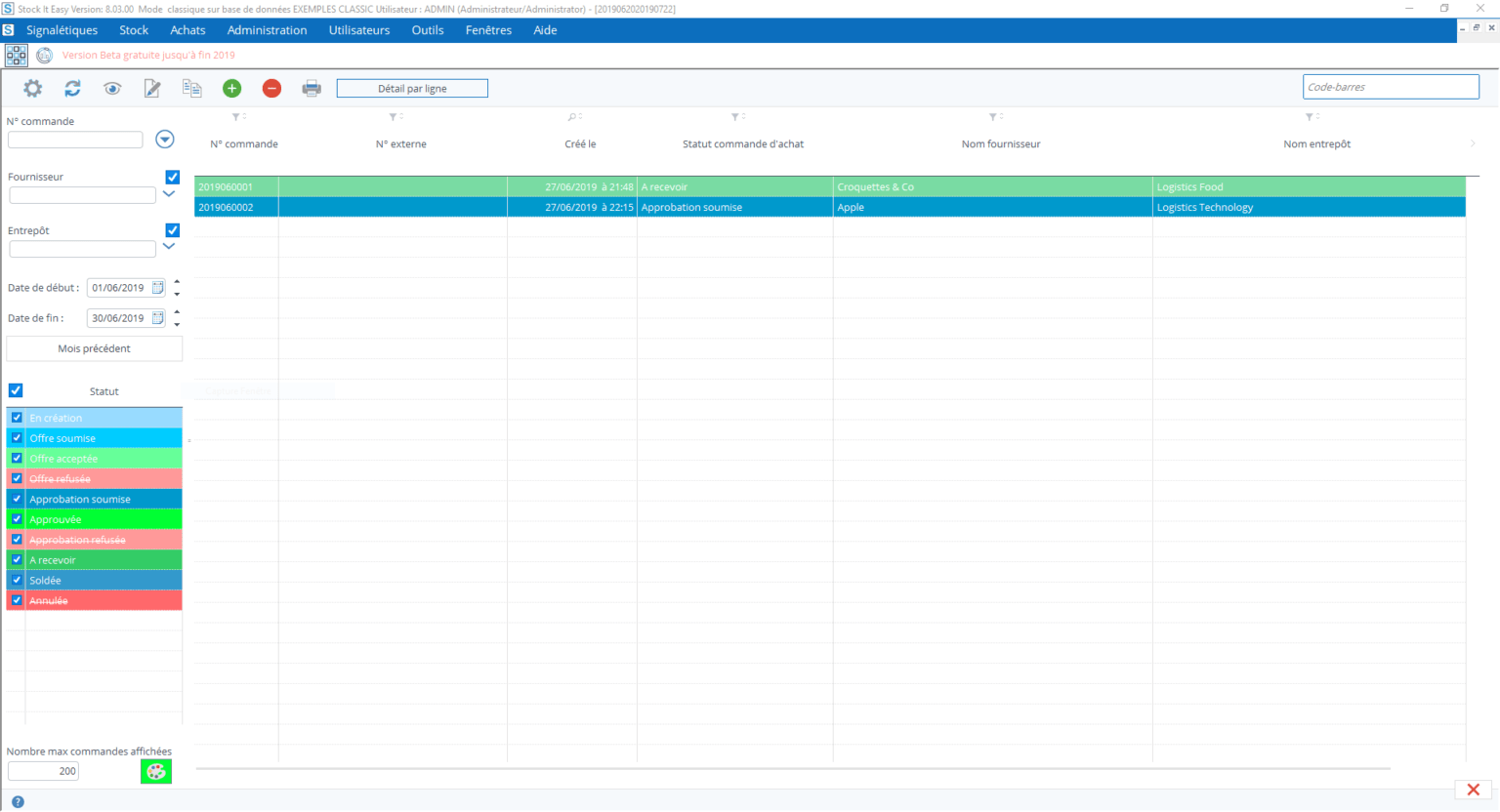 La gestion des commandes d'achat - Stock It Easy