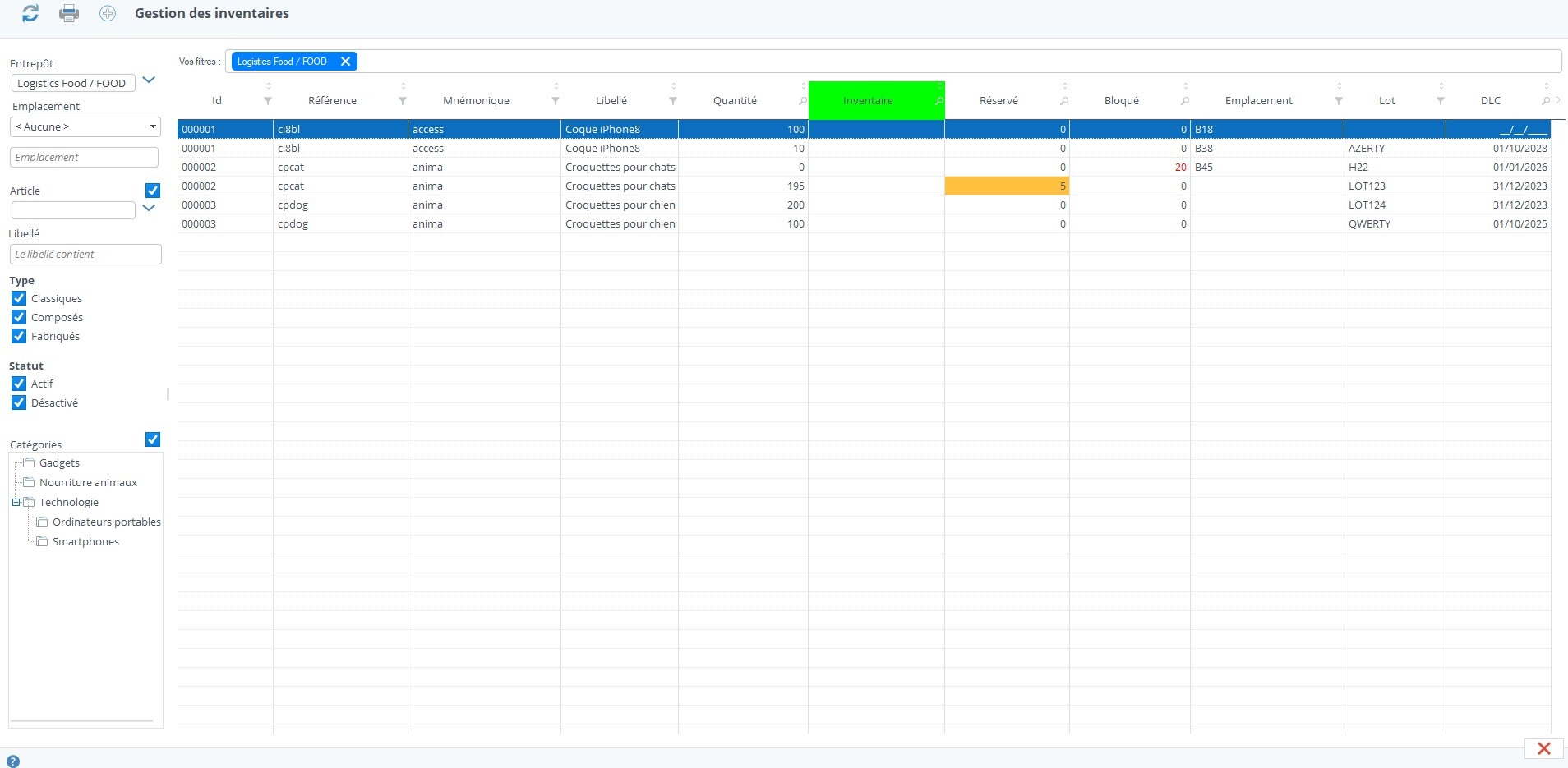 La gestion de l'inventaire - Stock It Easy