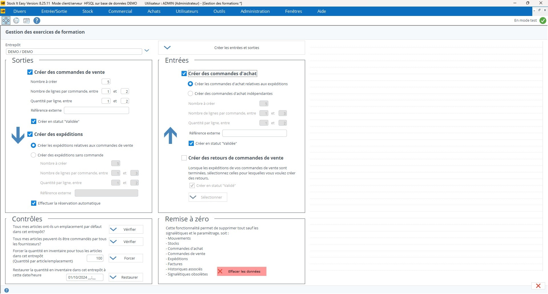 Le module formation - Stock It Easy